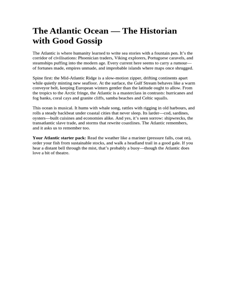 Atlantic | PDF