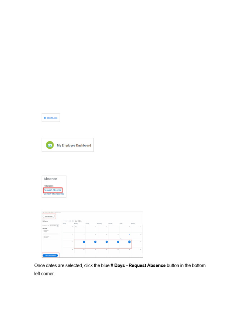 Workday Time Off Request Guide | PDF