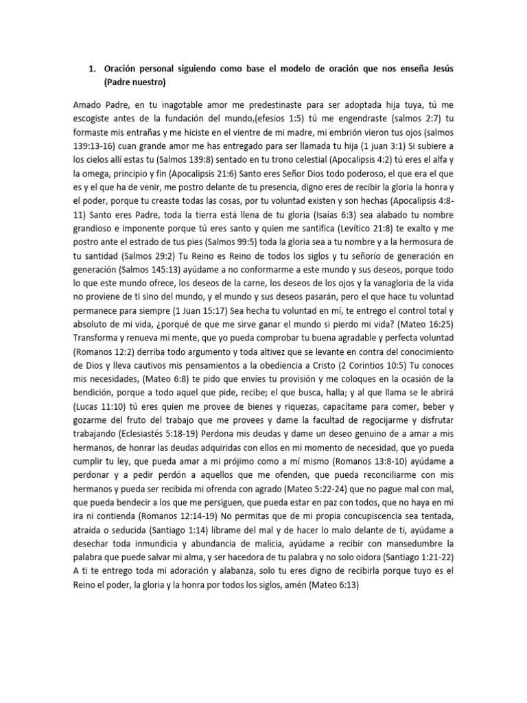 Oración y Transformación Espiritual | PDF | Oración | orador del Señor
