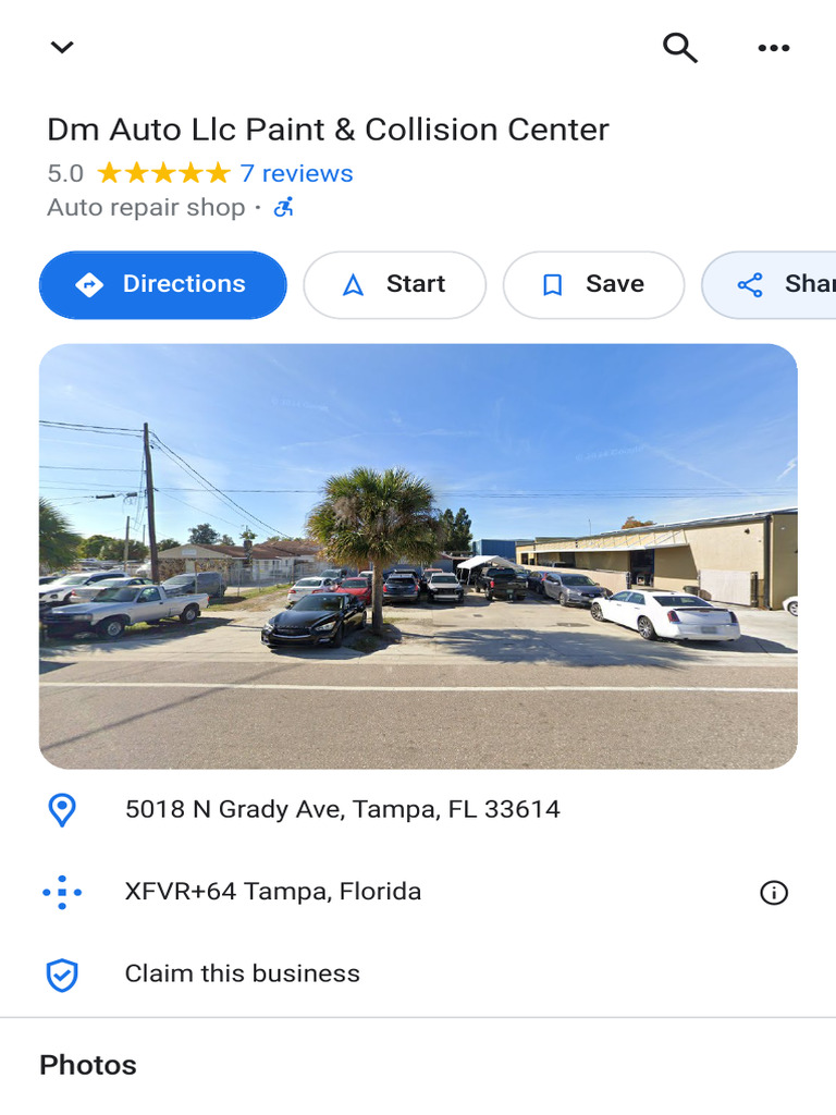 DM Auto LLC Paint & Collision Center, Westshore - Explore in Google ...