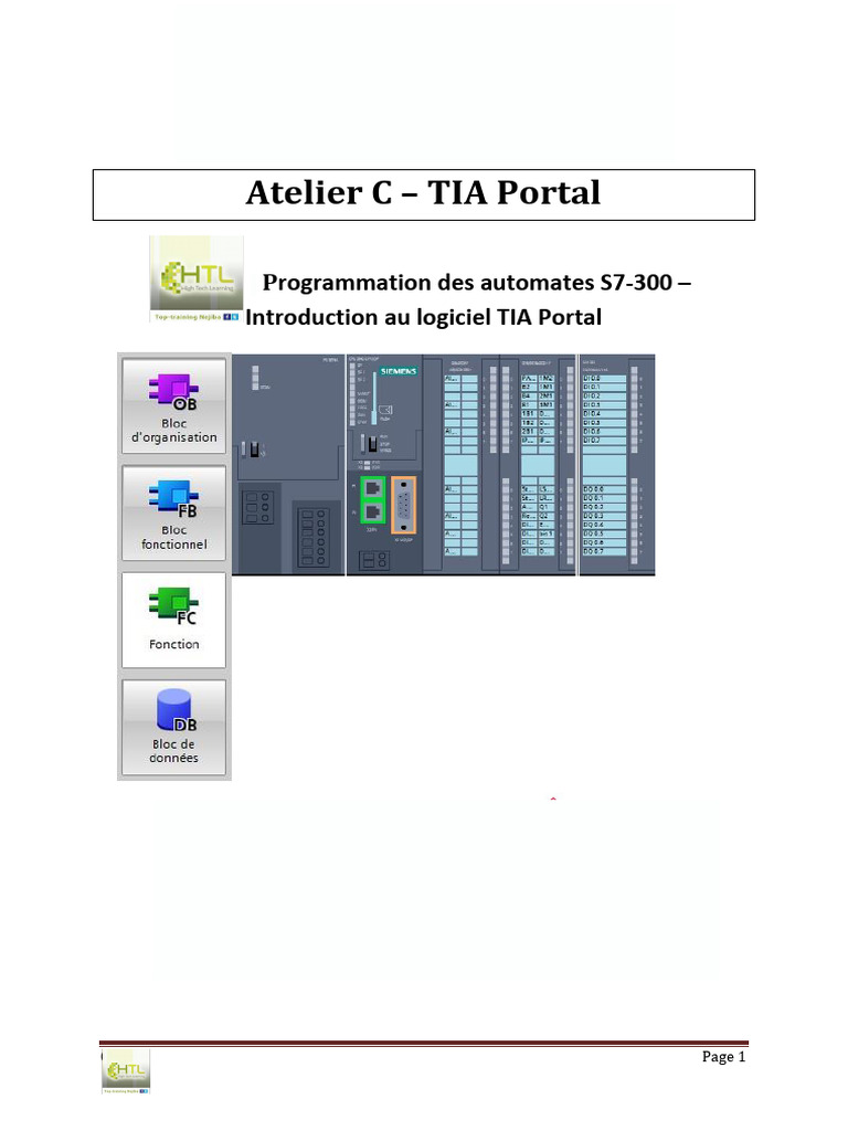 Introduction à TIA Portal S7-300 | PDF