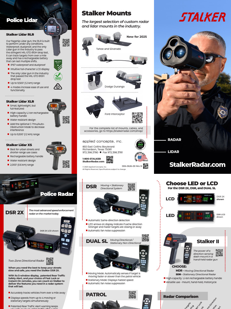 006 0626 00 Stalker Radar Product Overview RevB | PDF | Radar | Vehicles