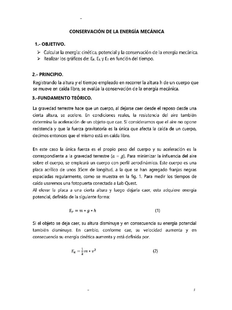 08 - Conservacion de La Energia Mecanica - I - 2025 | PDF