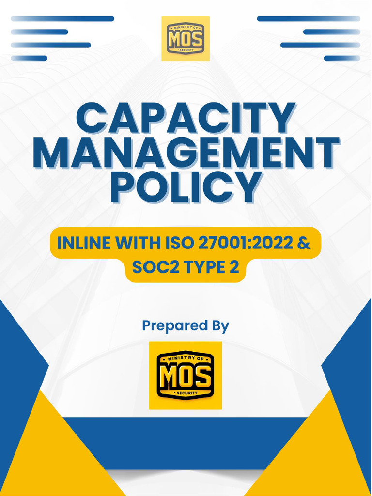 Capacity Management Policy | PDF | Cloud Computing | Scalability