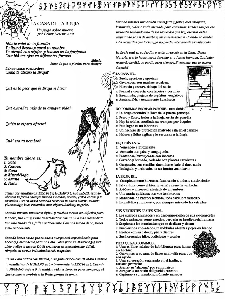 Juego de rol: La casa de la bruja | PDF