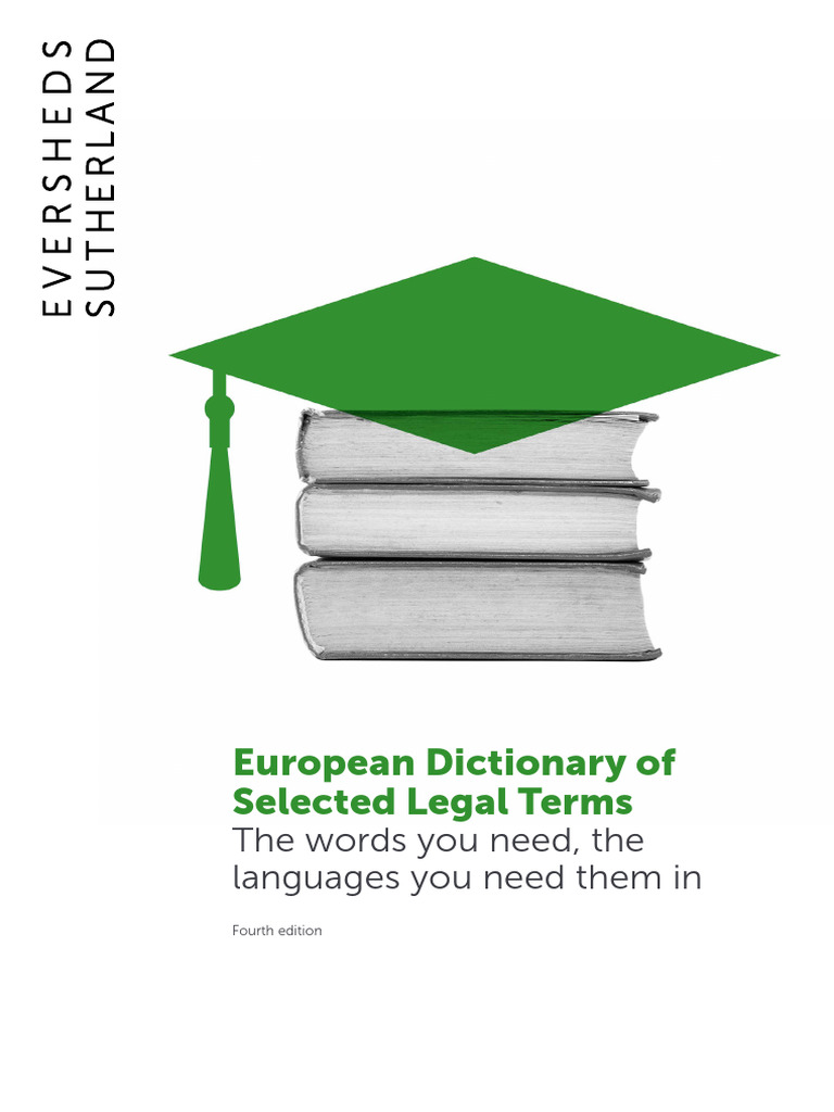 European Legal Terms Dictionary Guide | PDF