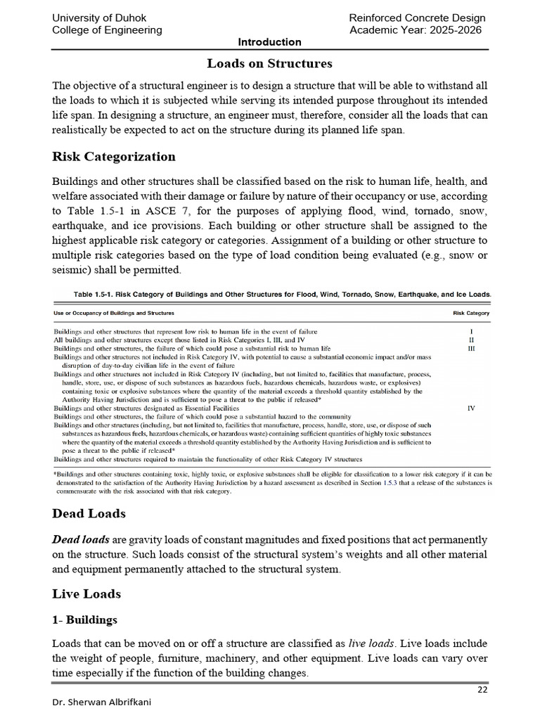 Reinforced Concrete Load Design Guide | PDF | Structural Load | Bending