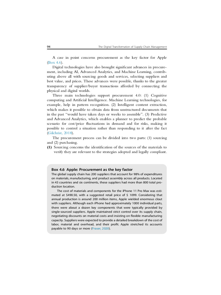 Case Study 3 - Chapter 4 - Apple-Procurement As The Key Factor | PDF ...
