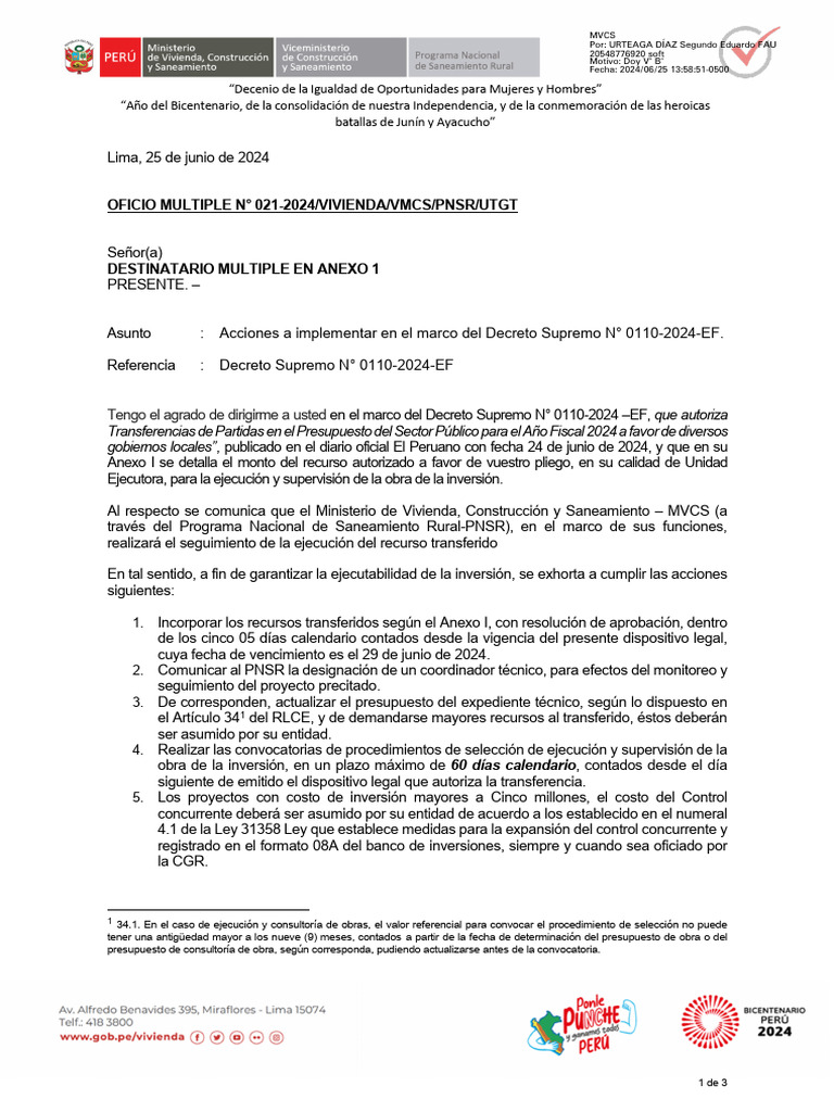 Omu 0021 2024 Utgt Acc Impl Ds 0110 2024 Consolidado | PDF ...