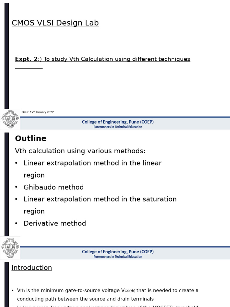 VTH Calculation | PDF