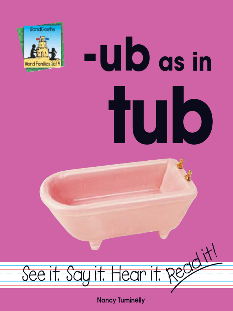 Ub As in Tub (Word Families Set 4) 1591972426 | PDF | Written ...