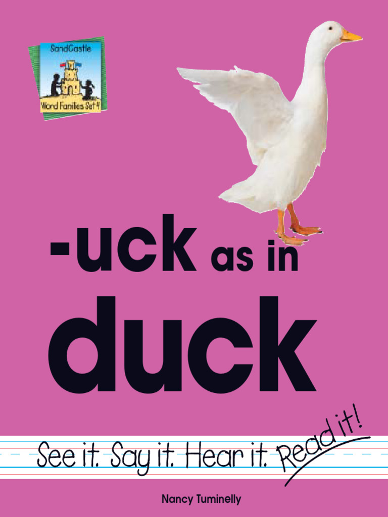 Uck As in Duck (Word Families Set 4) 1591972477 | PDF | Phonics | Pedagogy