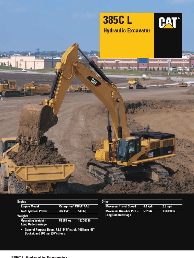 CAT 385C L Hydraulic Excavators | PDF | Engines | Diesel Engine