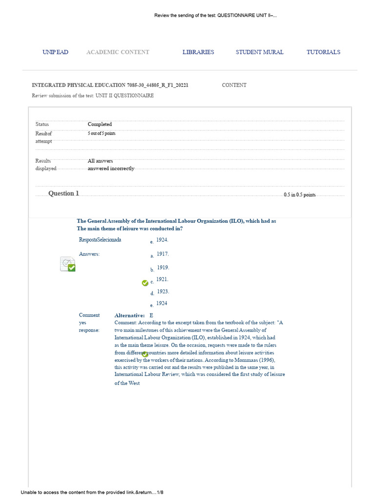 Integrated Physical Education - Unit Ii Questionnaire | PDF | Sociology ...