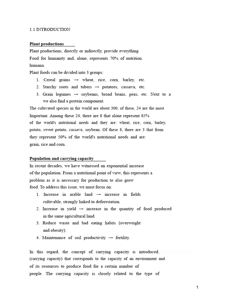 Plant Productions, Notes On Food Science | PDF | Soil | Humidity