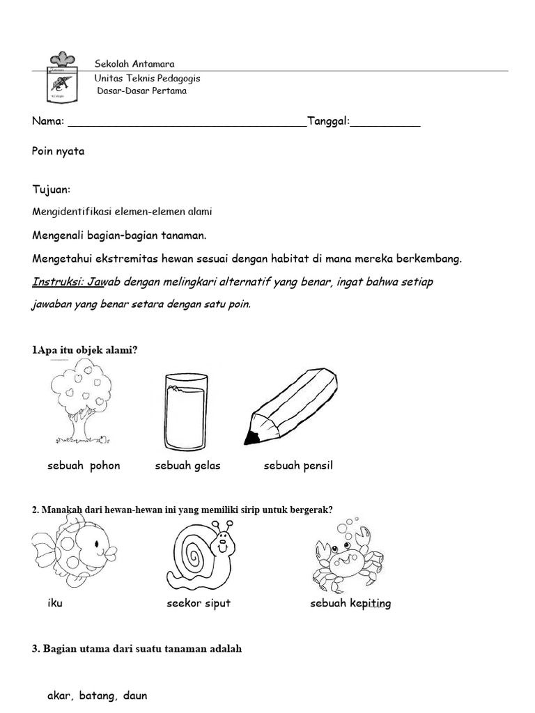 Elemen Alami dan Habitat Makhluk Hidup | PDF