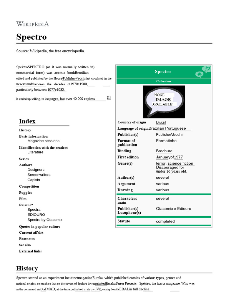 Spektro Horror Magazine | PDF | Horror Fiction