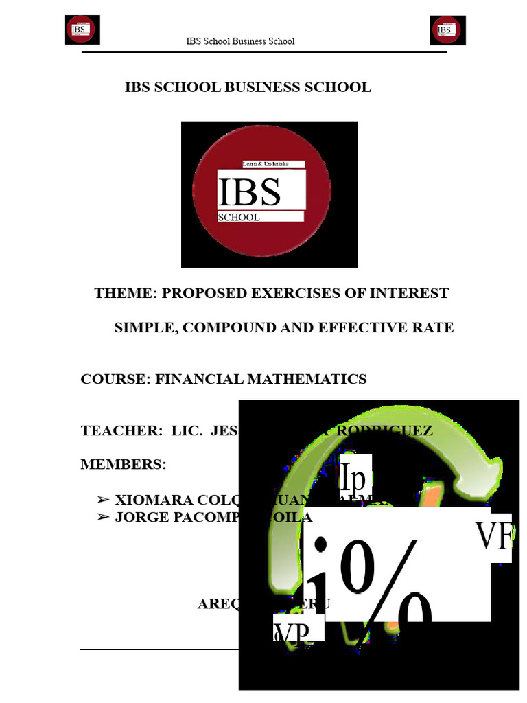 SIMPLE COMPOUND INTEREST EXERCISES AND EFFECTIVE RATE - converted | PDF ...