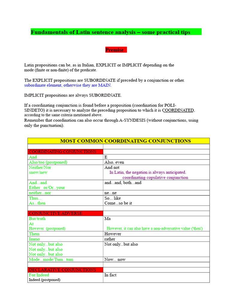Analysis of The Latin Period | PDF | Verb | Semantic Units