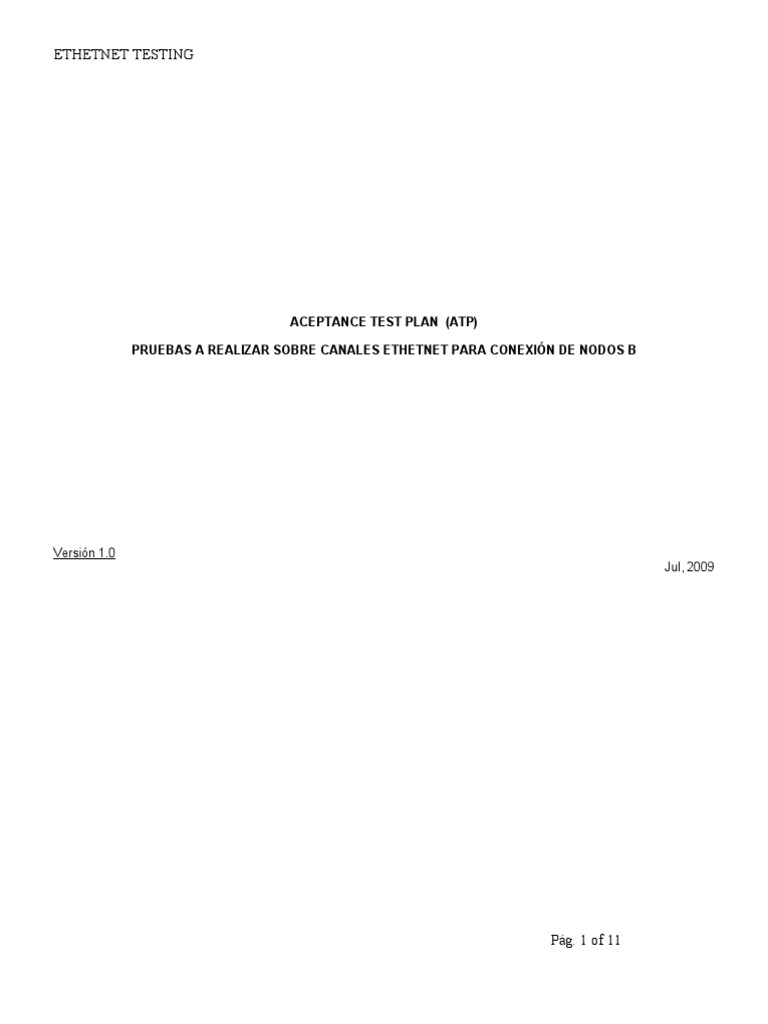 Manual de Prueba Ethernet Con Netperset y Tfgen | PDF | Dirección IP ...