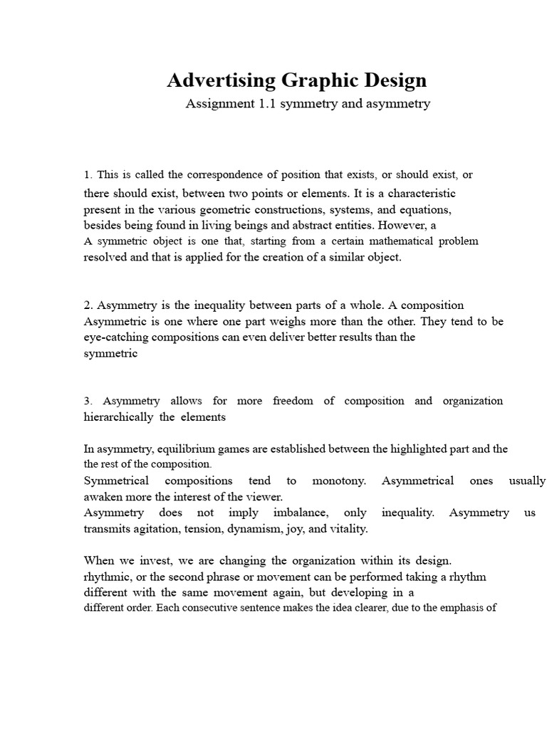 Symmetric and Asymmetric Concept | PDF | Symmetry | Asymmetry