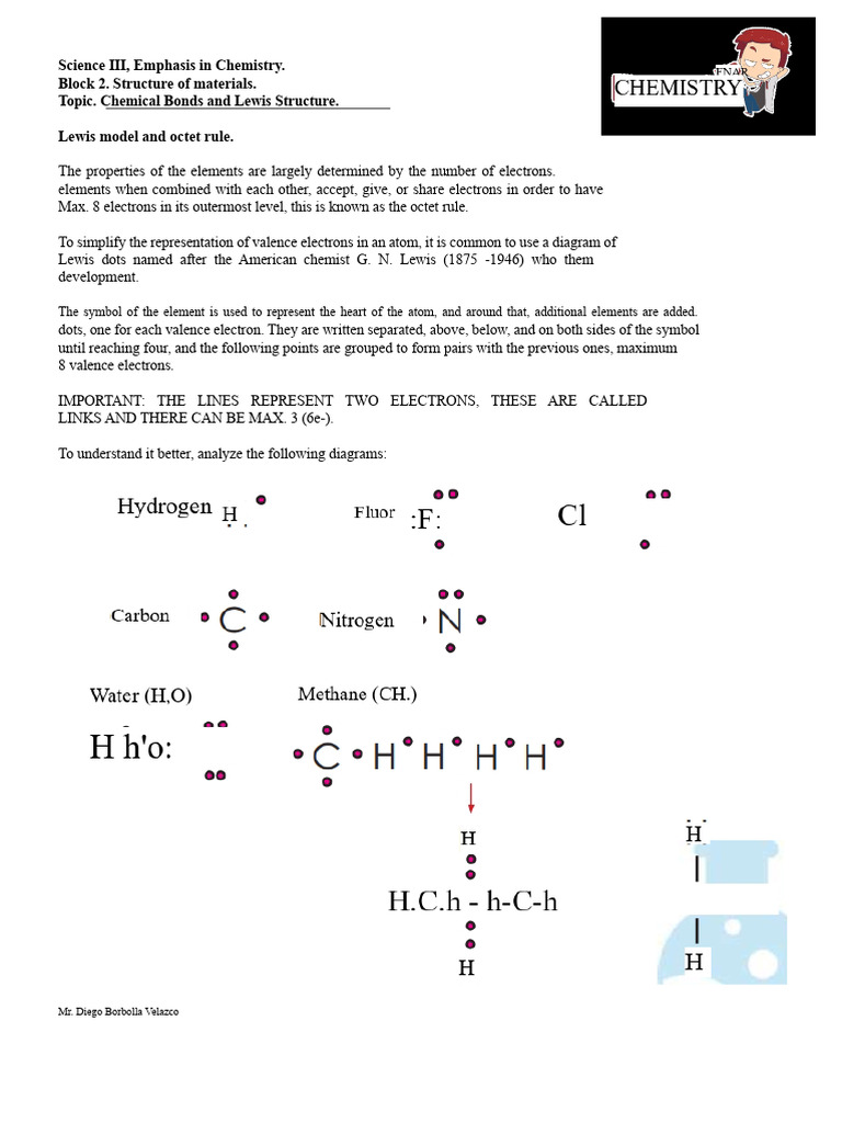 Lesson 4. Chemical Bond (Lewis Structure) | PDF | Valence (Chemistry) | Chemical Bond