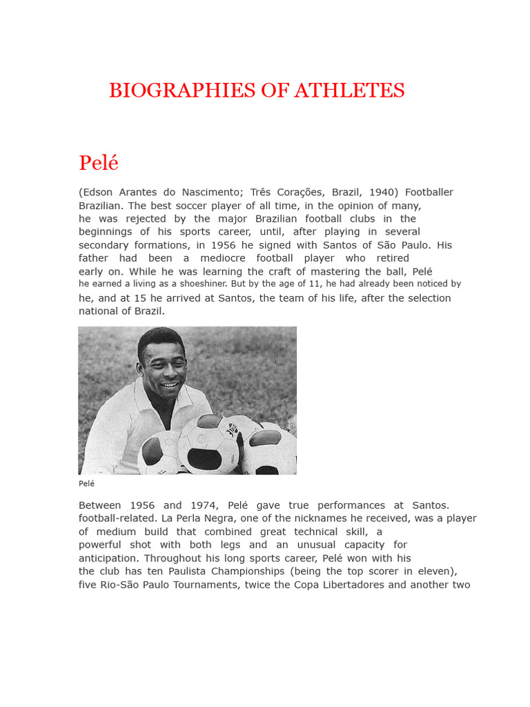 Biographies of Athletes 2 | PDF | Sports