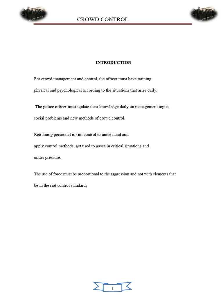 Effective Crowd Control Guidelines | PDF | Civil Disorder | Shotgun