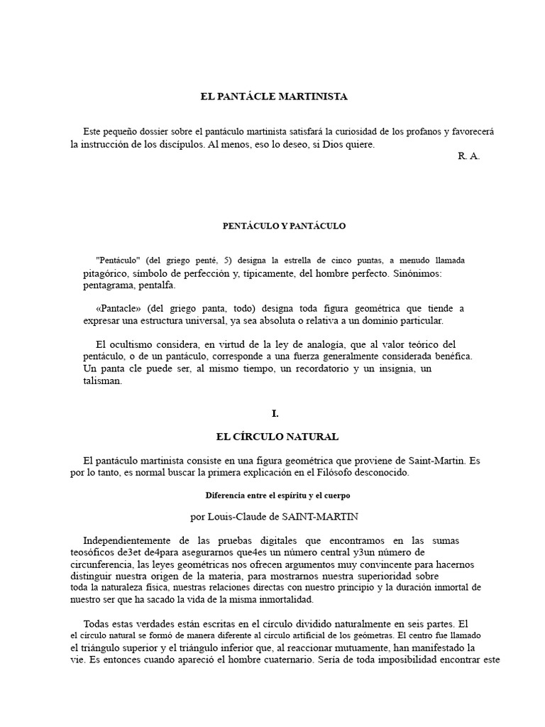El Pantáculo Martinista | PDF | Importar | Amor