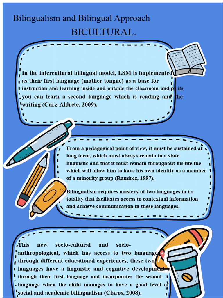 Infographic Bilingualism and Bicultural Bilingual Approach | PDF