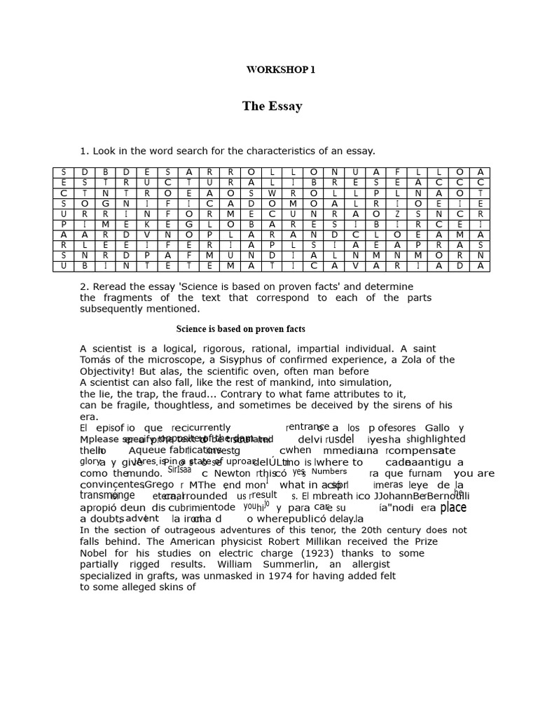 Essay Writing Workshop Guide | PDF | Spanish Language | Latin