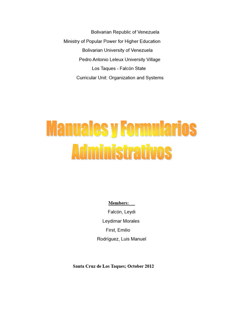 Types of Manuals and Forms | PDF | Audit | Information