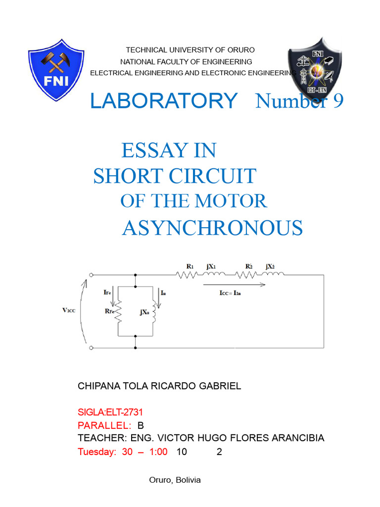 Laboratory 9 Elt 2731 B PDF | PDF | Electric Motor | Electrical Components