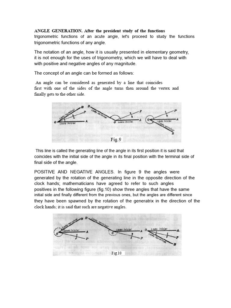 Generation of Angles | PDF | Cartesian Coordinate System | Angle