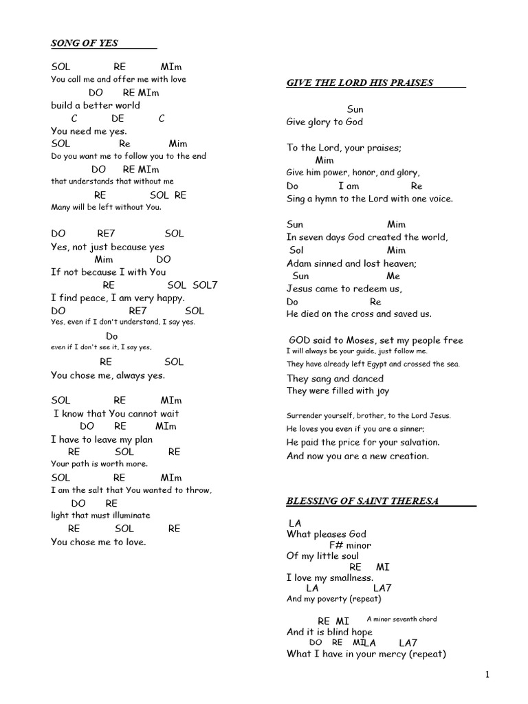 Songbook With Chords | PDF | Jesus | Glory (Religion)