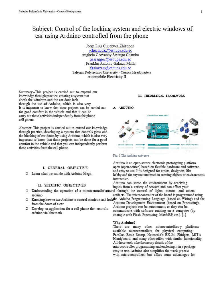 window lifters Arduino | PDF | Arduino | Power Supply