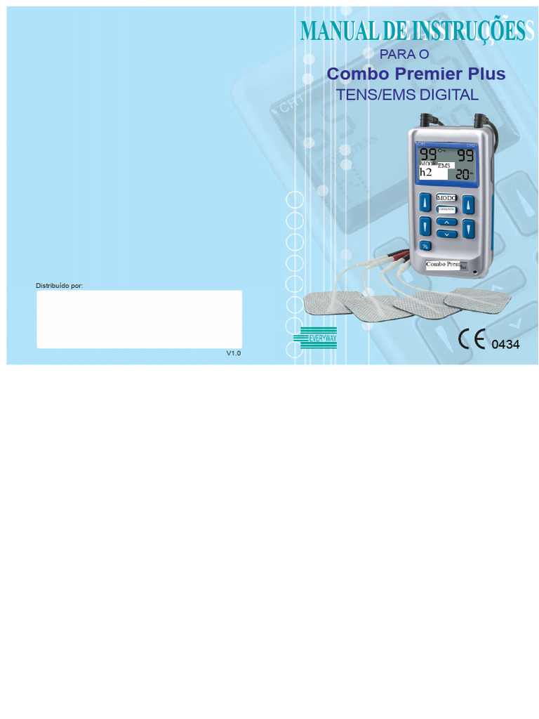 Manual do Combo Premier Plus TENS/EMS | PDF | Dor | Músculo