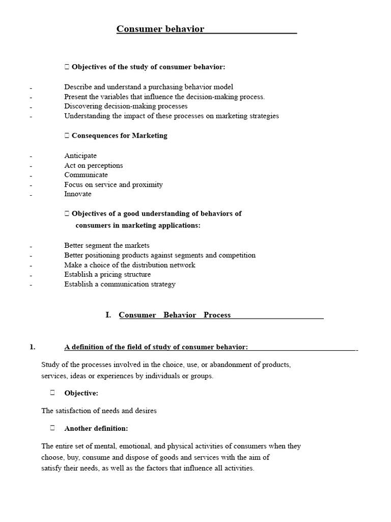 Understanding Consumer Behavior Dynamics | PDF | Perception | Consumer ...