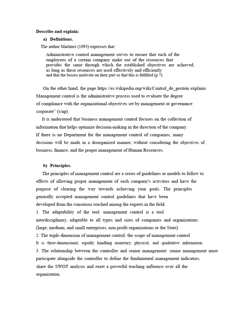 Administrative Management Control | PDF | Decision Making | Goal