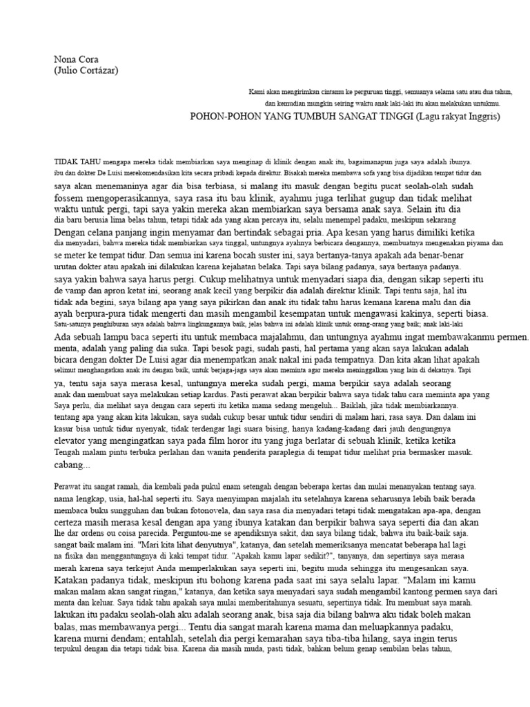 Julio Cortázar - Nona Cora | PDF