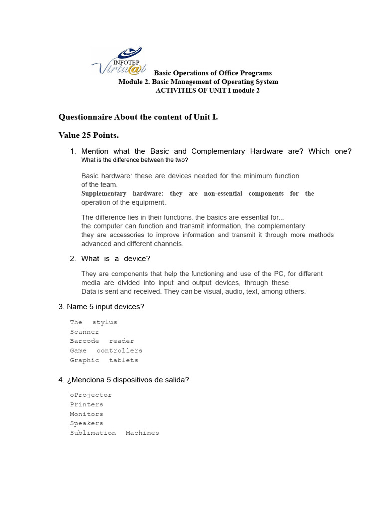 ACTIVITY 1 MODULE 2 Infotep | PDF | Computer File | Computer Data Storage