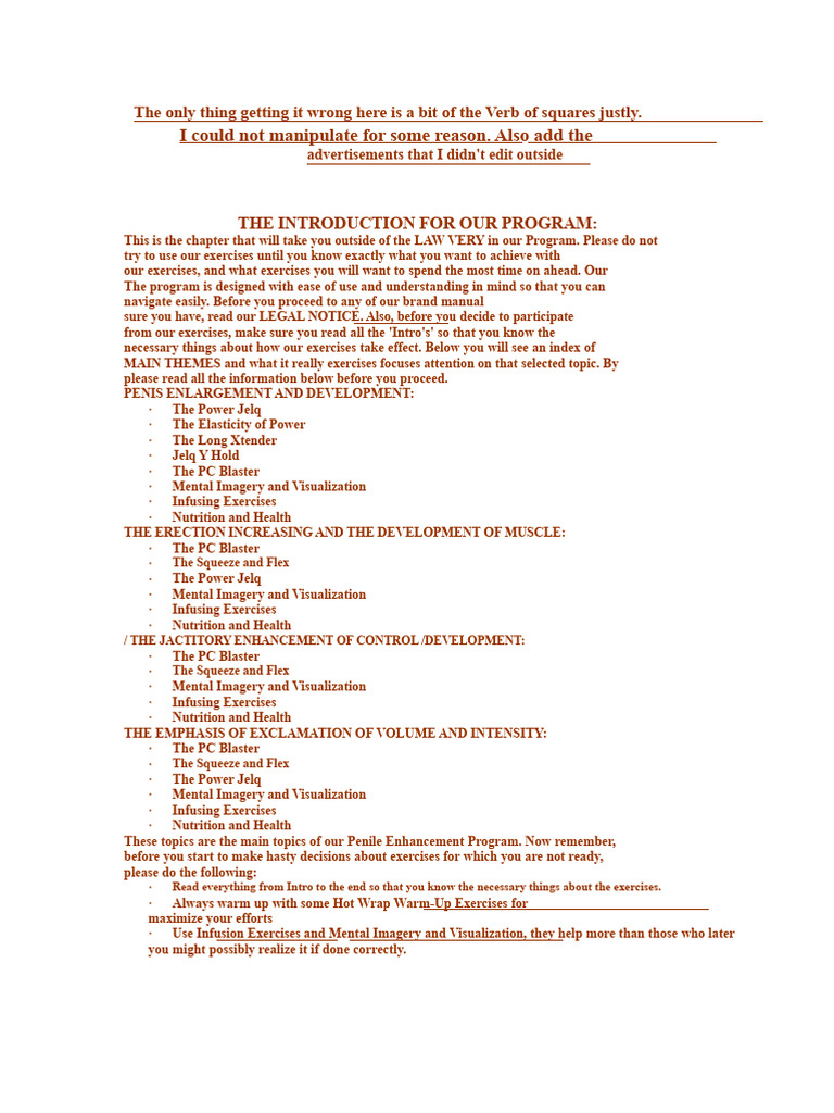The Jelqing - Spanish | PDF | Erectile Dysfunction | Male Mammals