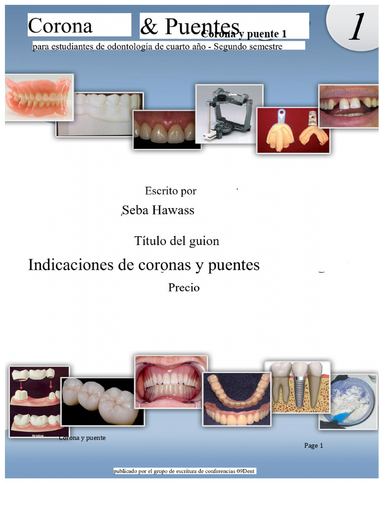 Introducción a Coronas y Puentes Dentales | PDF | Odontología | Ramas ...