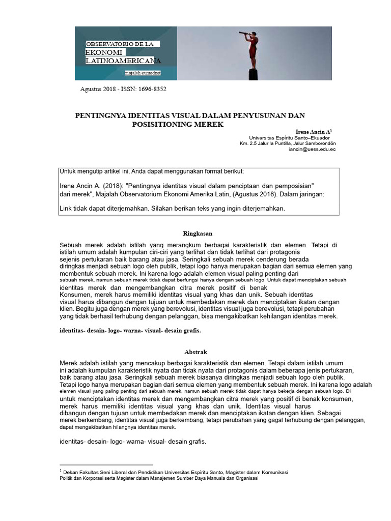 Identitas Visual dan Positioning Merek | PDF