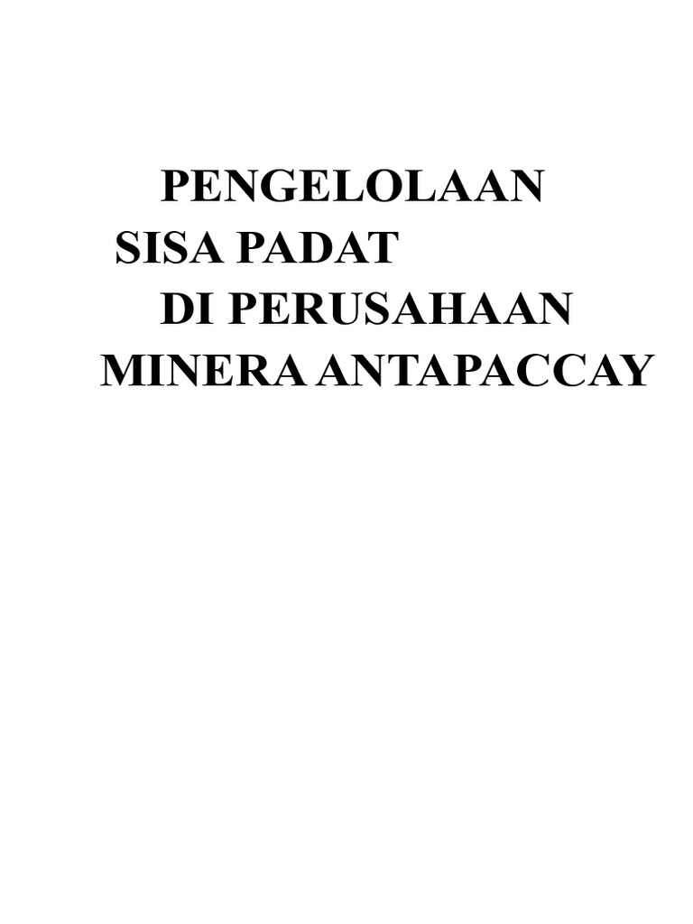 GRS Antapacay | PDF