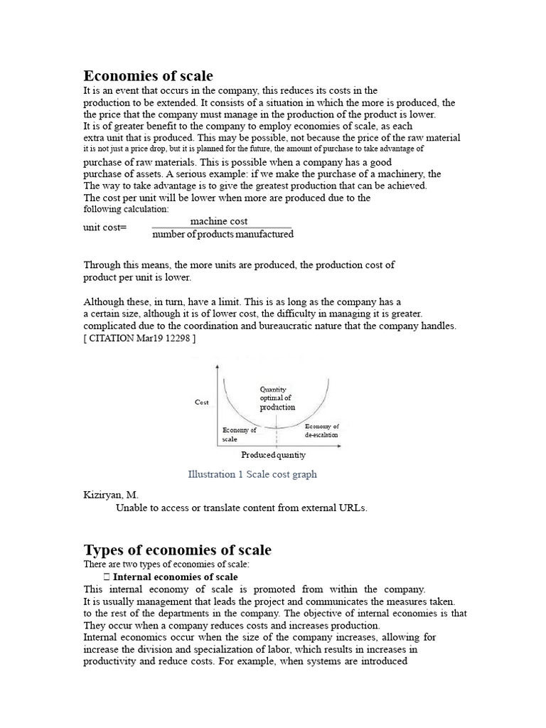 Economies and Diseconomies of Scale | PDF | Economies Of Scale | Economies