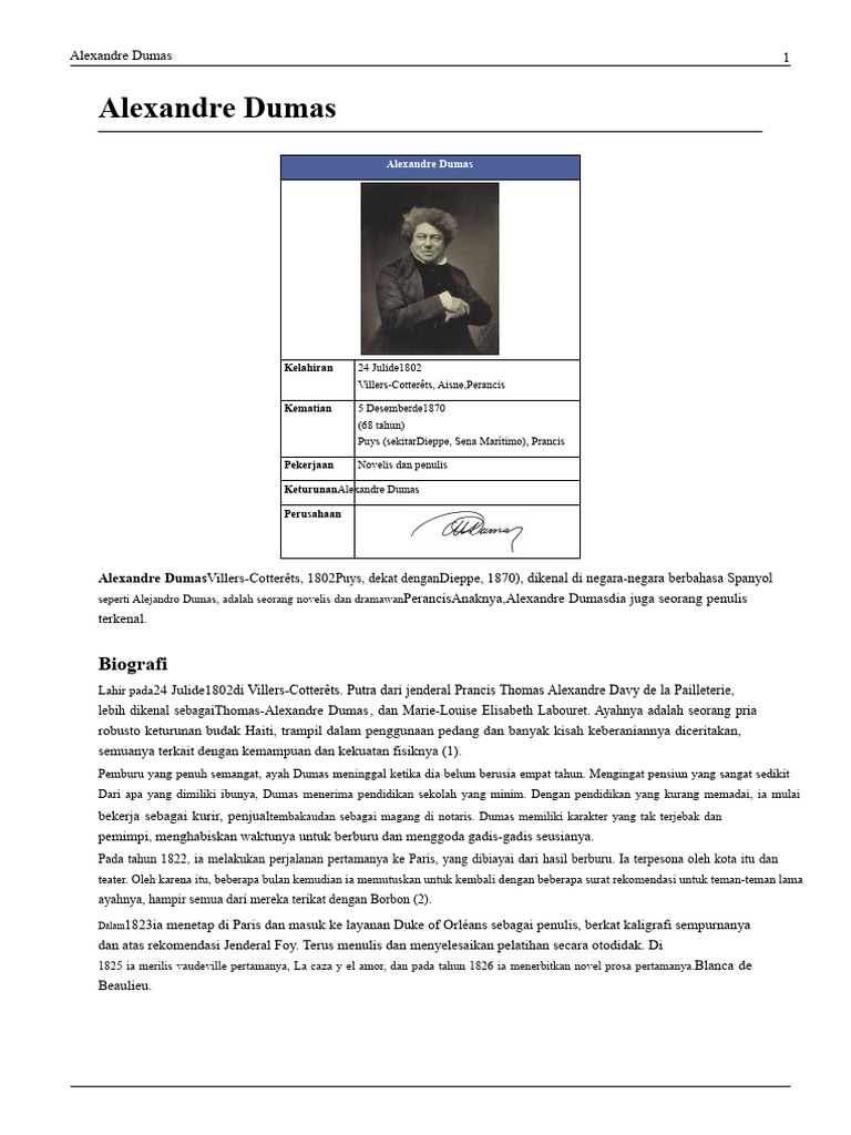 Alexandre Dumas | PDF
