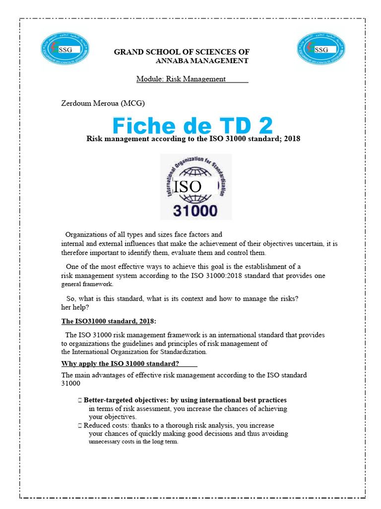 ISO 31000 Risk Management Overview | PDF | Risk Management | Risk