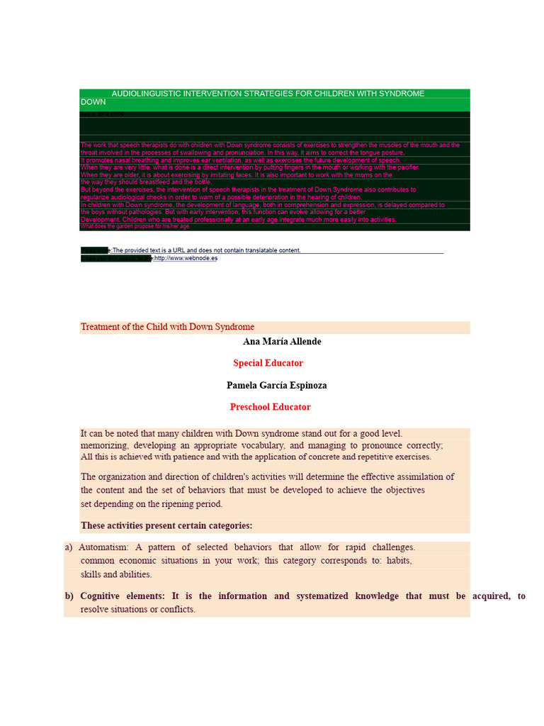 Speech Therapy Intervention Strategies For Children With Down Syndrome ...