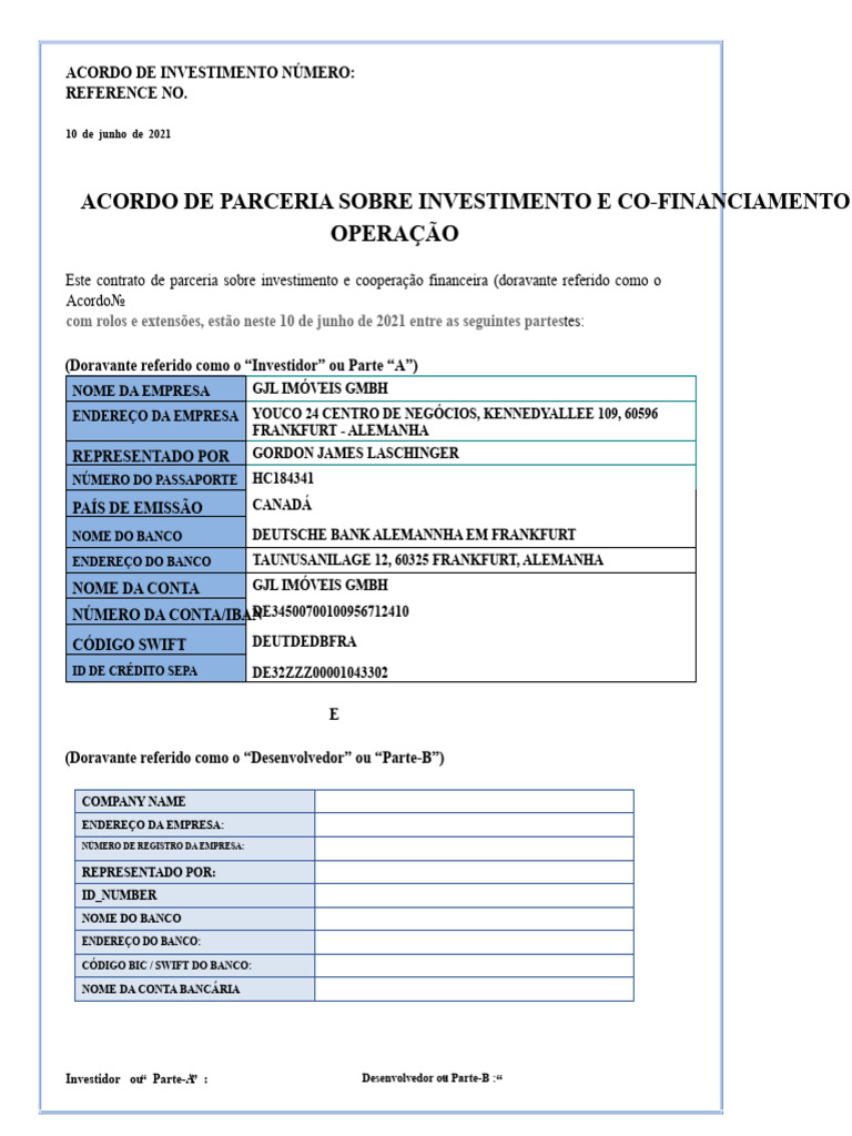 Contrato SDD b2b 49m | PDF | Investimentos | União Europeia